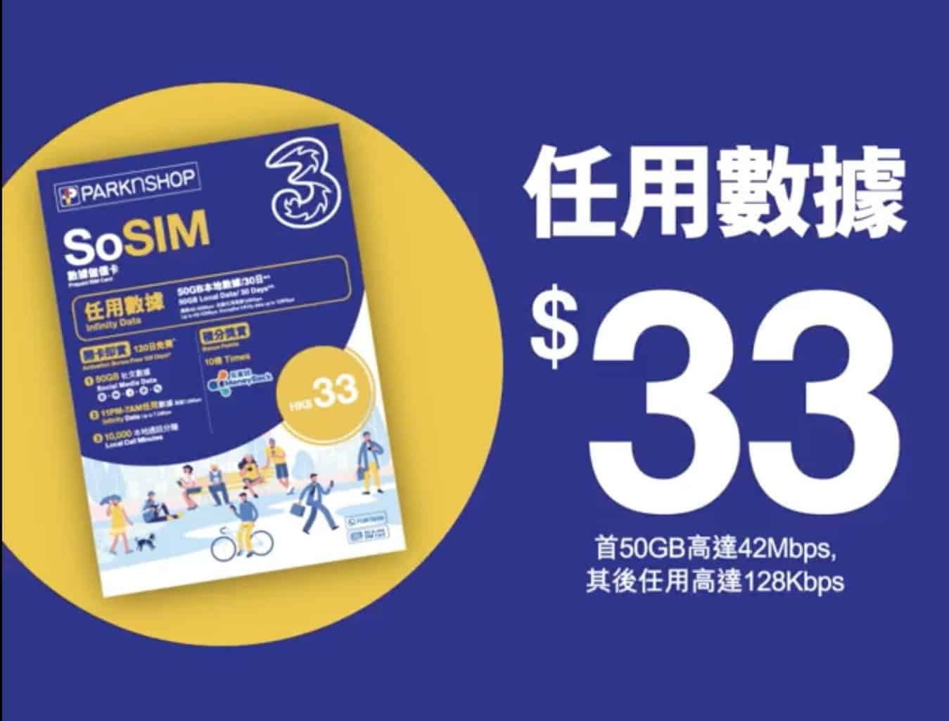 3香港 SoSIM 全線百佳開賣，$33 100GB 4G 儲值卡 | 香港
