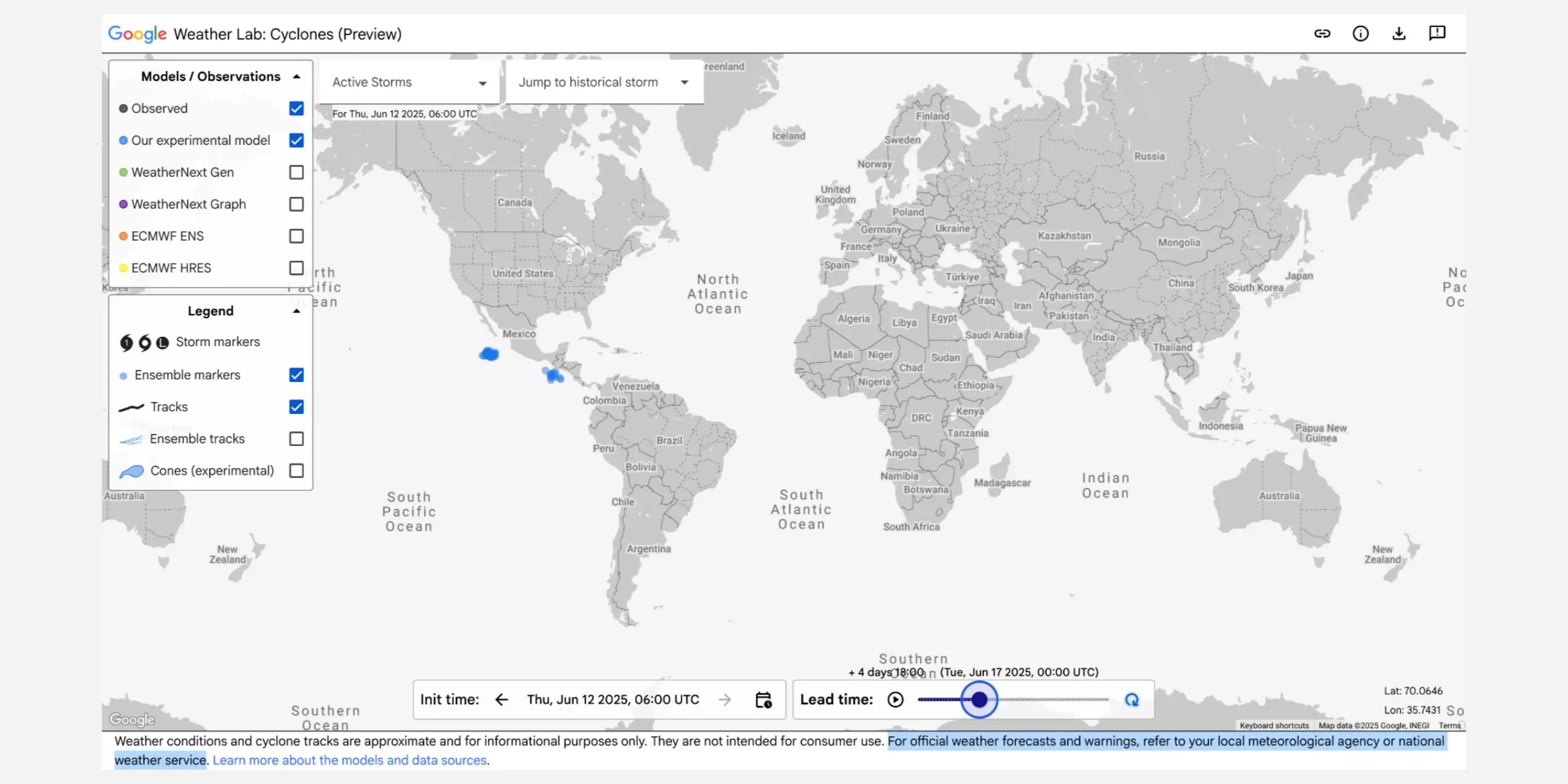 Google 發佈 Weather Lab 網站，提供 AI 驅動的颱風預測工具 | Techritual 香港